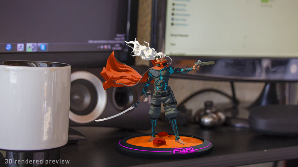 Furi on Xbox One and badass Rider Figurine!! - The Game Bakers
