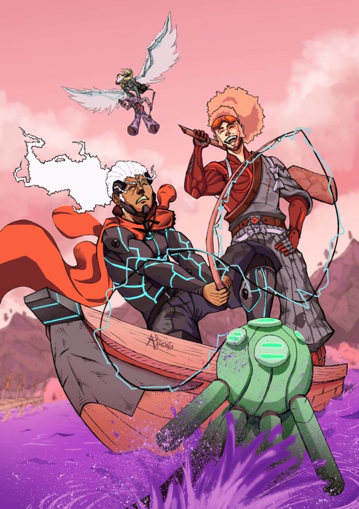 Furi Community Week - Fan Art Winners Revealed! - The Game Bakers